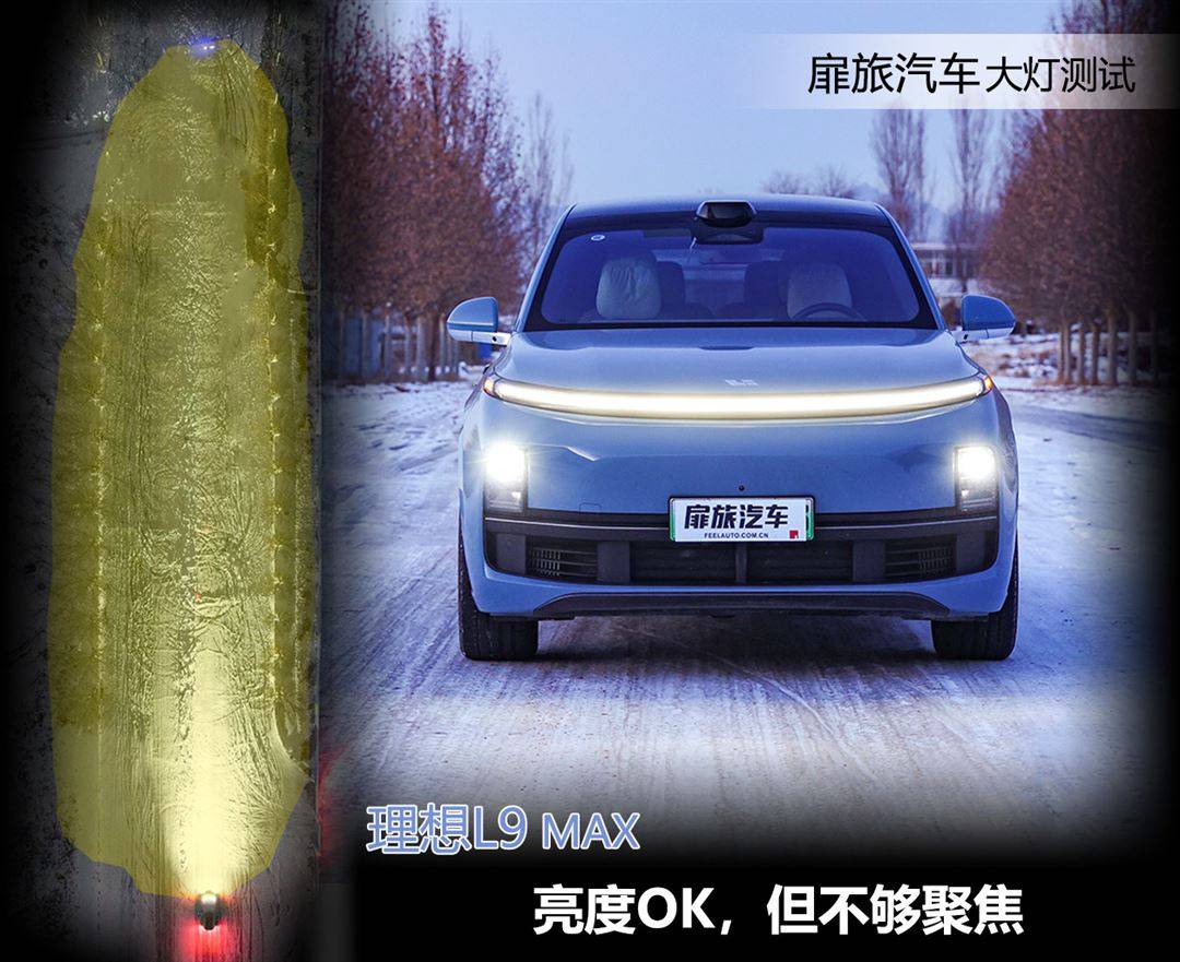 理想L9 Max大灯测试，近光够用/远光不够理想！_搜狐汽车_搜狐网