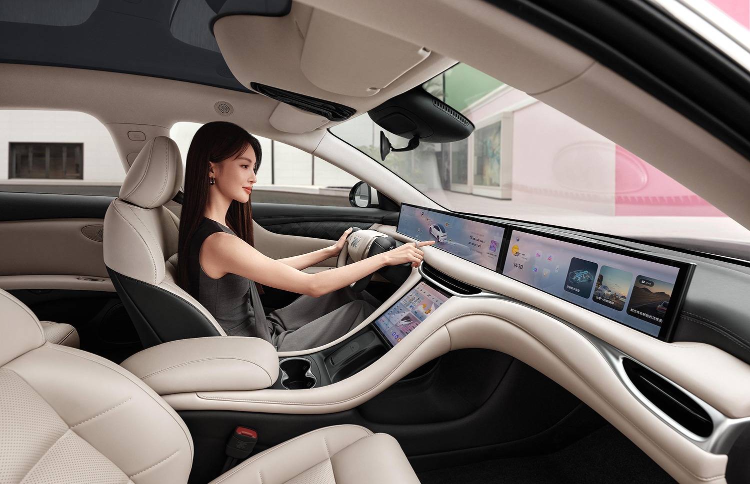 2024北京车展，智己L6全系搭载“智能生态驾舱系统”IMOS 3.0_搜狐汽车_搜狐网