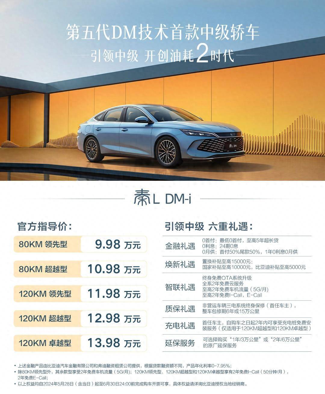 比亚迪秦L DM-i上市：第五代DM技术 百公里油耗2.9L 续航超2100公里_平台_整车_设计
