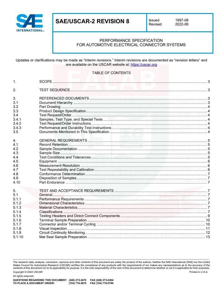 每个连接器人都知道的USCAR-2标准，SAE/USCAR-2 REBISION 8，美系汽车连接器_搜狐汽车_搜狐网