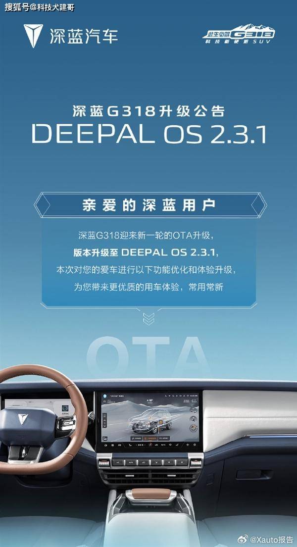 深蓝G318新增仰望U8同款原地掉头功能；25款卫士仅68.80万元起售_搜狐汽车_搜狐网