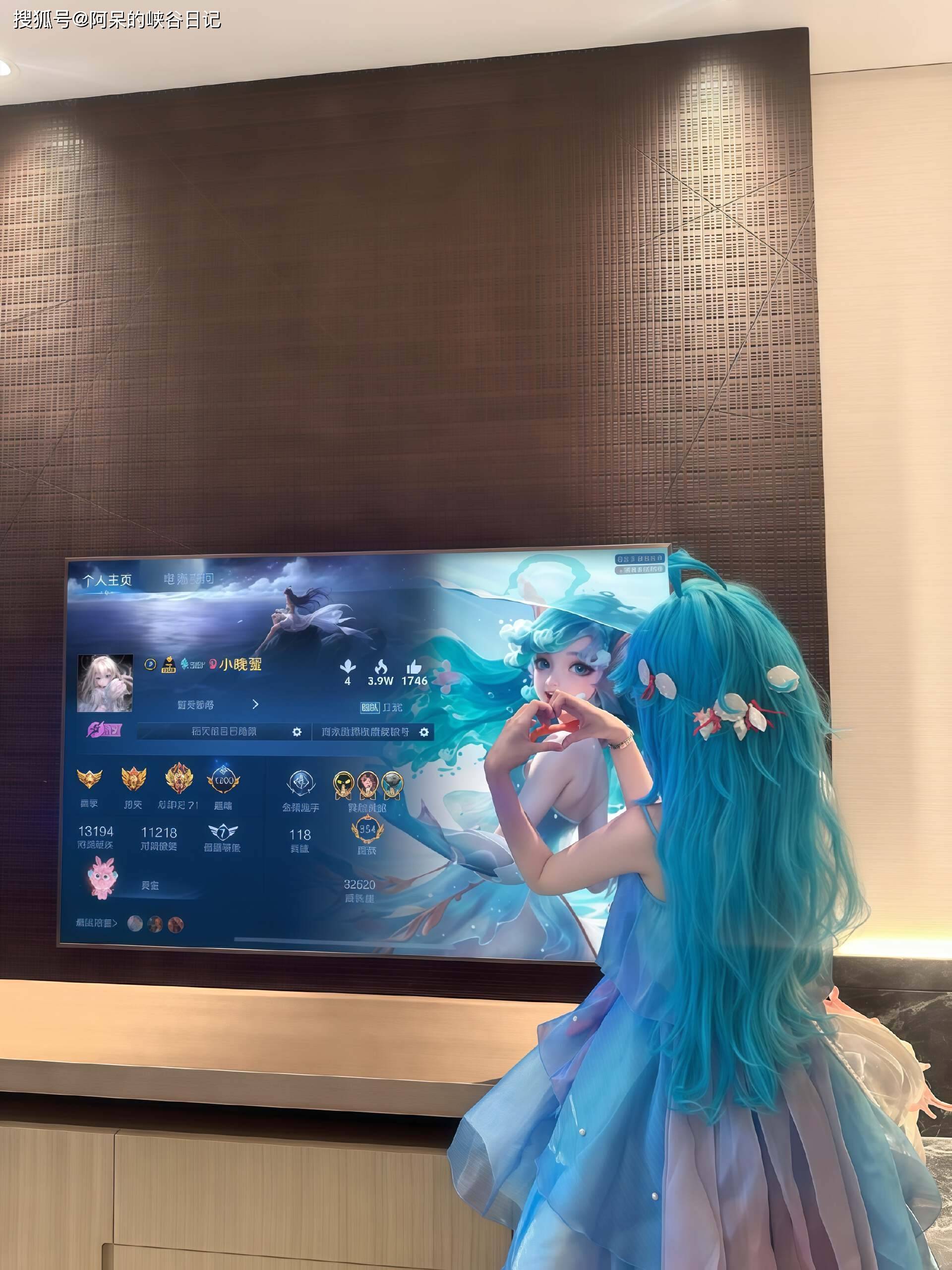 王者COS：身材超好，灵动可爱美少女，好想养一个这样的朵莉亚_海洋_Coser_服装