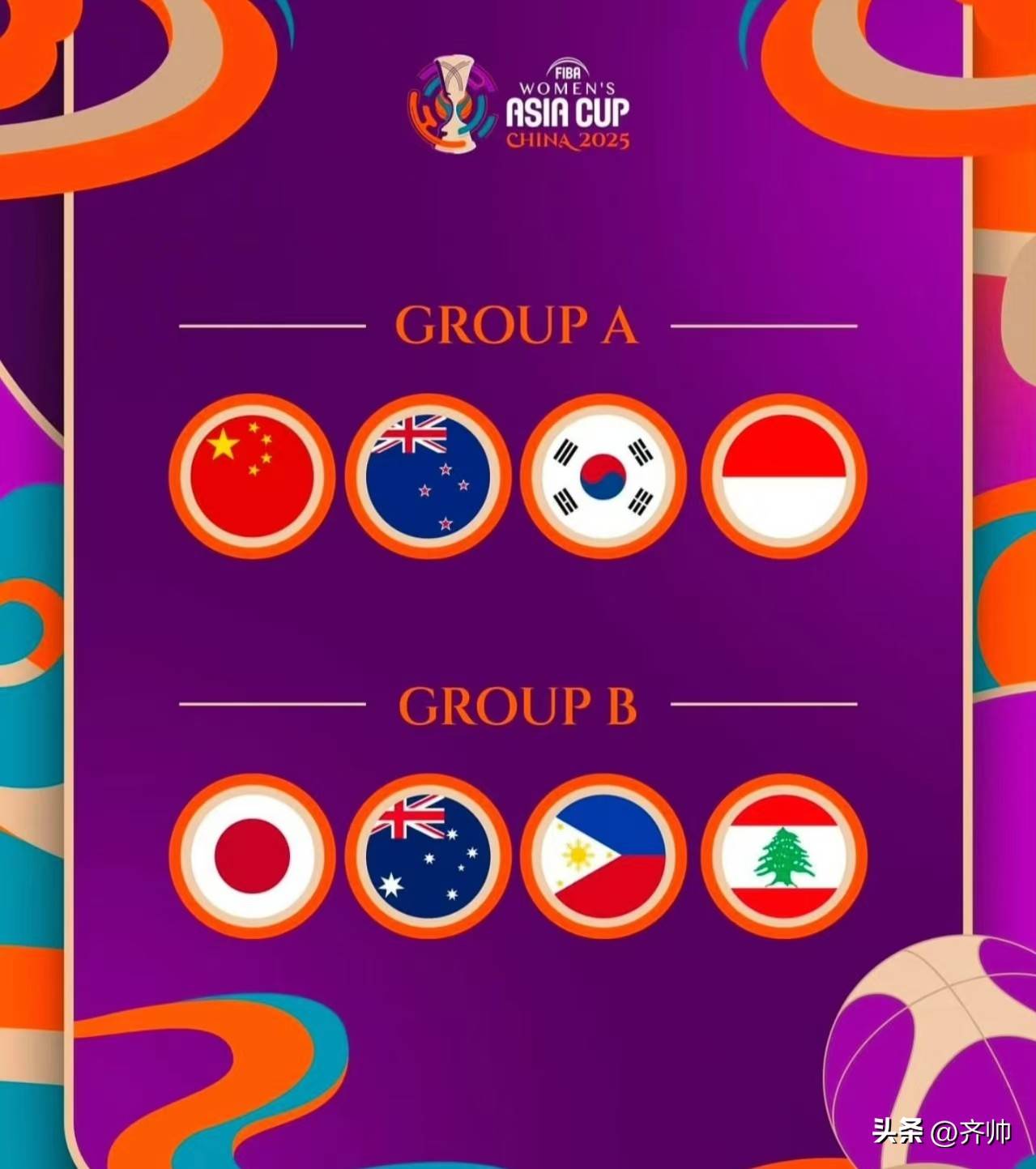 中国女篮，中国女篮U19最新赛程出炉！李梦、张子宇分别领衔出战_比赛_世界杯_WCBA