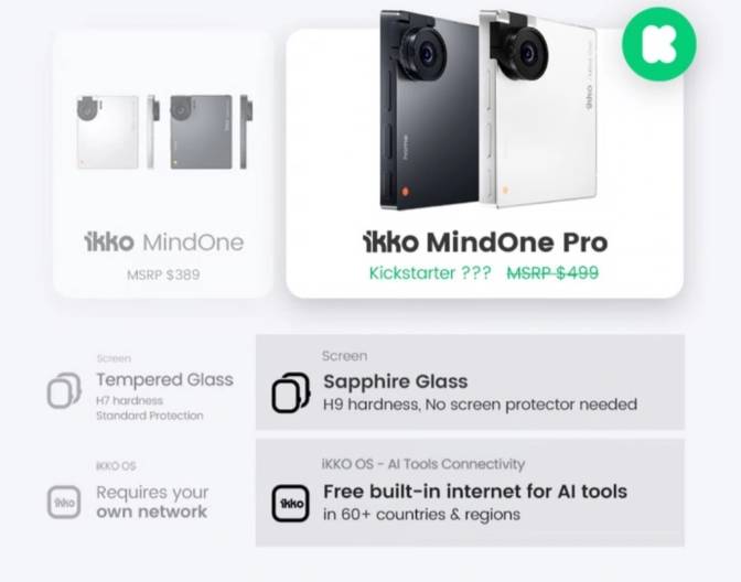 来自新加坡的众筹新产品，AI手机iKKO Mind One_的设计_功能_市场