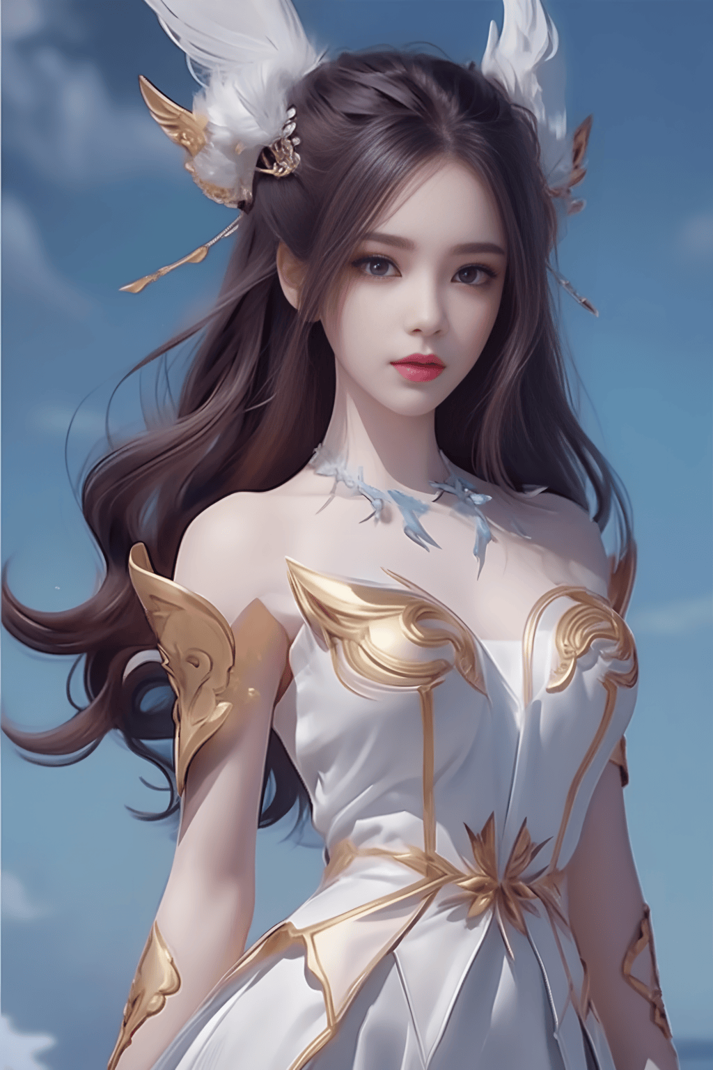 高颜值国漫女神ai绘画作品:雪琳与焰灵姬 搜狐大视野 搜狐新闻