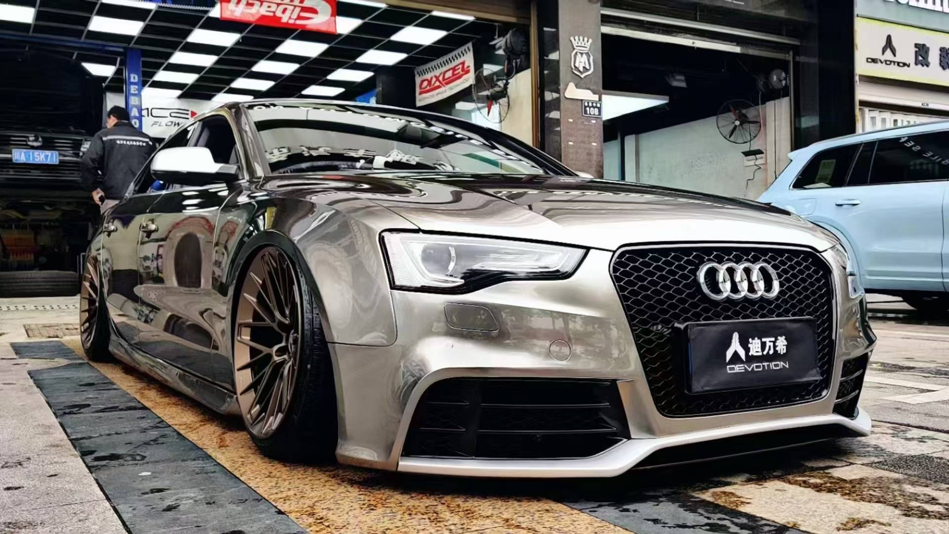 气动美学：奥迪A5的AIRBFT避震改装秀_搜狐汽车_搜狐网