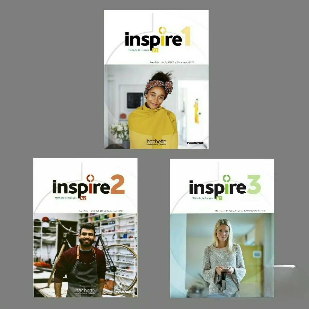 法语教材Inspire A1/A2/B1 学生书、练习册、教师书、音频、卡片等 电子版