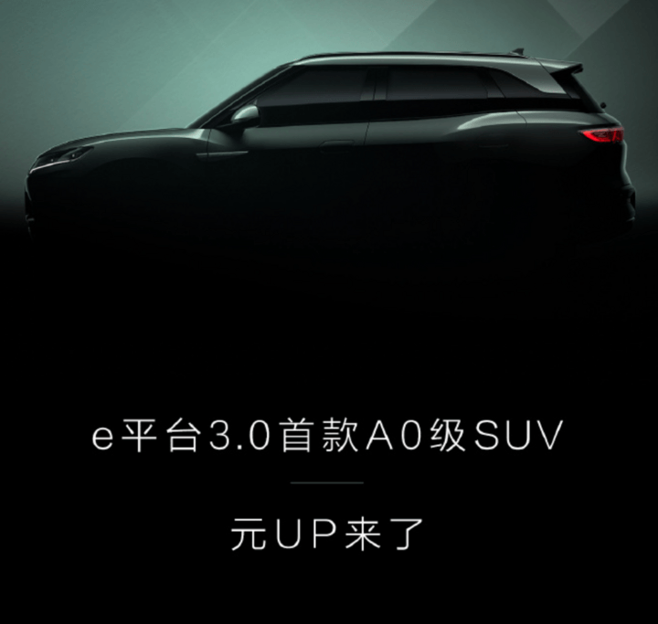比亚迪元UP正式官宣，e平台3.0首款A0级SUV，预计最快3月上市_搜狐汽车_搜狐网