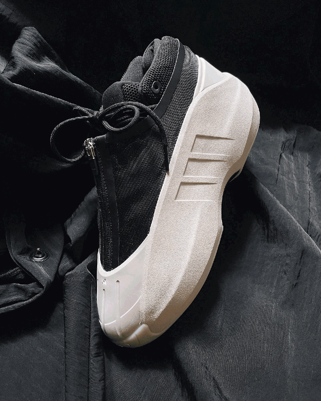 苦等一年的阿迪「科幻鞋」抢先开箱！同事问我：这鞋怎么有眼睛？！_adidas_Crazy_部分