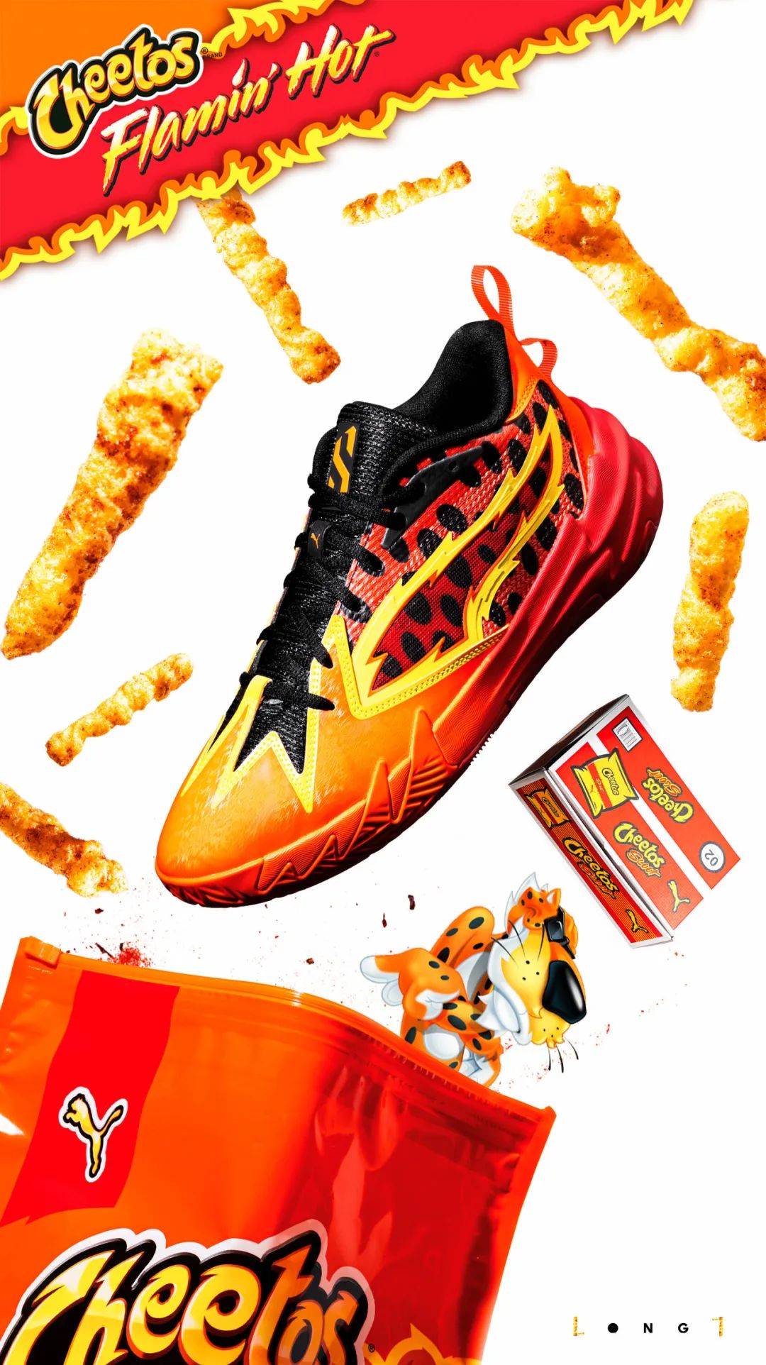 L7 图赏｜热辣芝士——Cheetos x PUMA SCOOT ZERO_食品_签名_包装