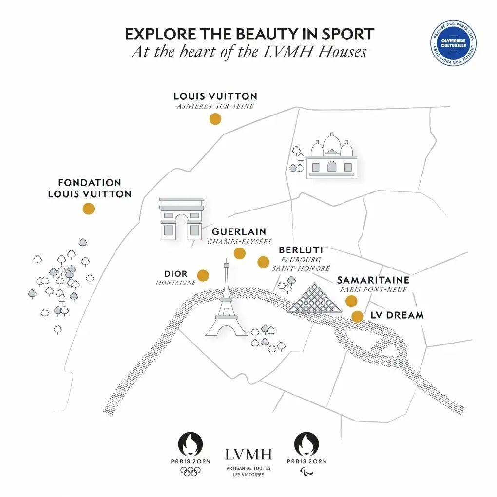 LVMH集团六大品牌将在巴黎奥运会期间举办艺术活动_展览_路易威登_体育