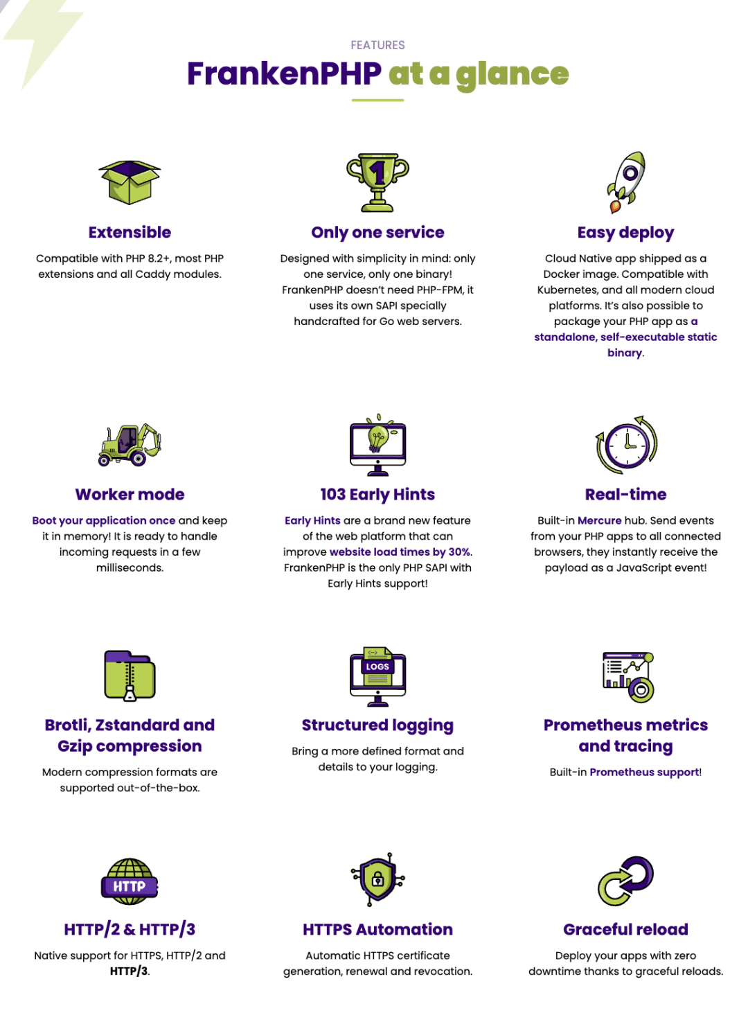 这款开源PHP应用服务器看着有点新潮了：采用Go编写、支持Early Hints_FrankenPHP_Java_模式