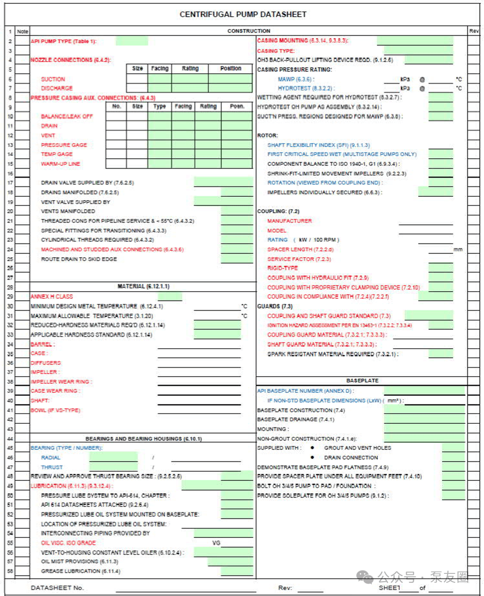全网首发 | API 610第12版标准解读第19期（中英文对照）(完结）_Sheets_and_the