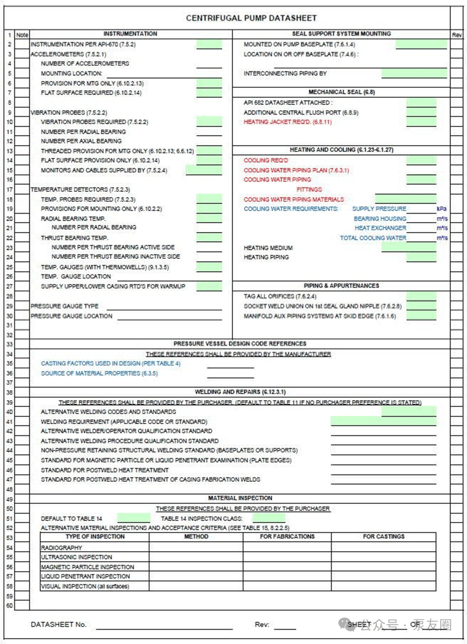 全网首发 | API 610第12版标准解读第19期（中英文对照）(完结）_Sheets_and_the