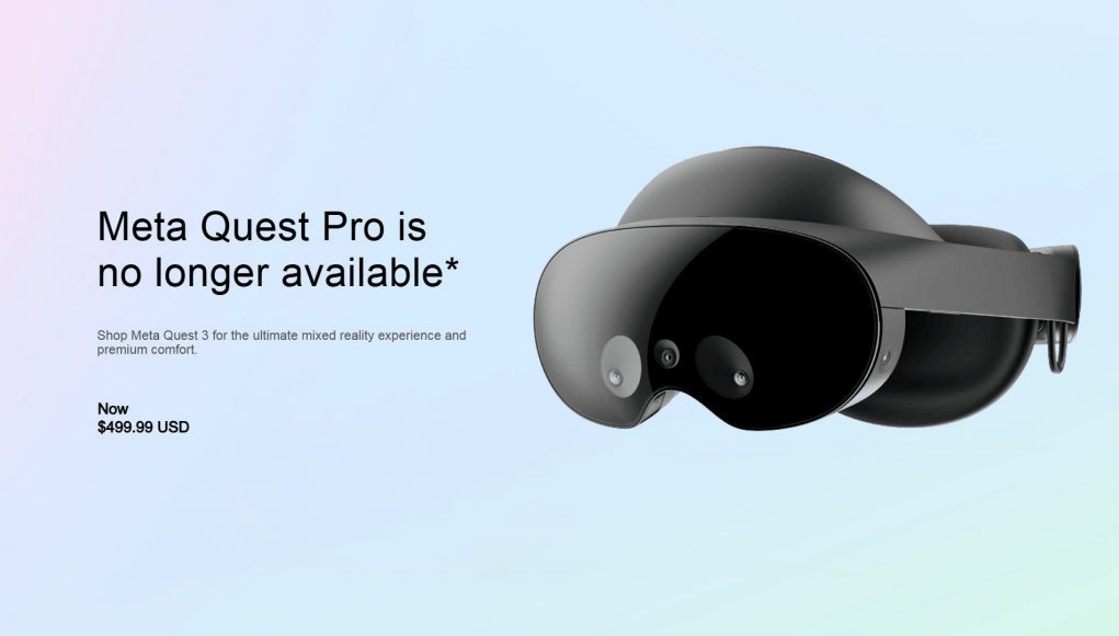 Meta Quest Pro下架，VR市场前路何在？_meta_产品_设备