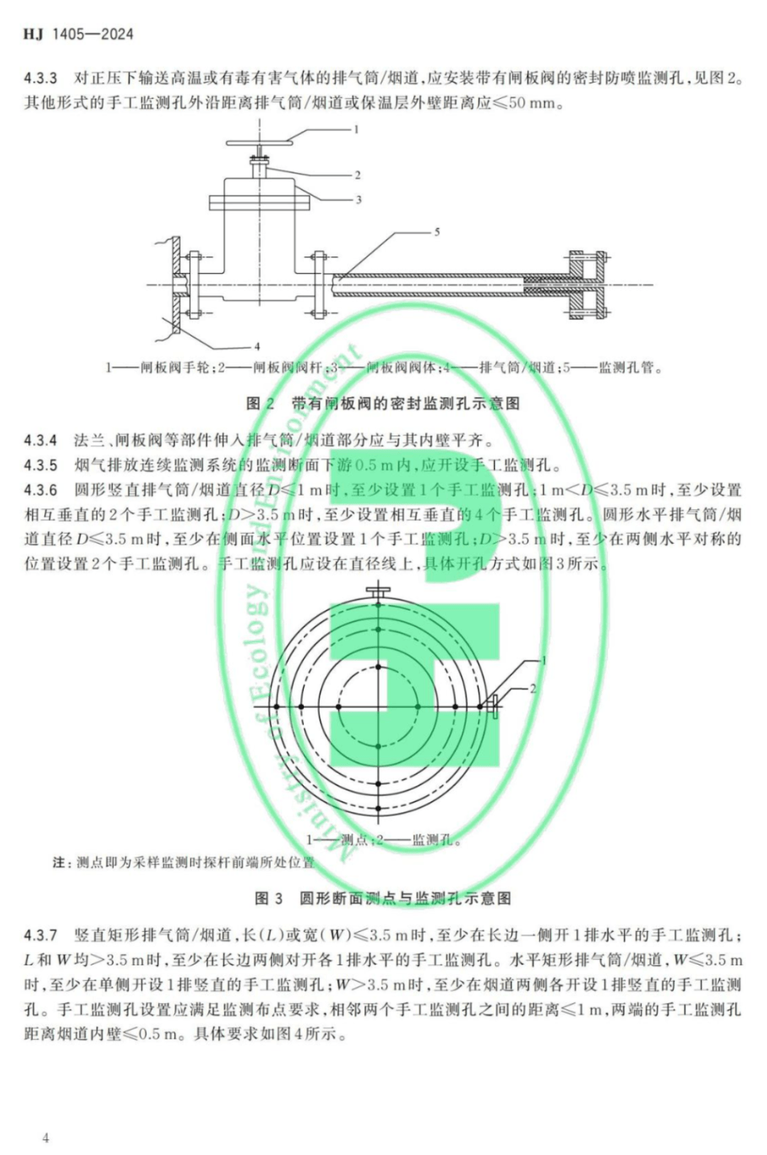 《排污单位污染物排放口监测点位设置技术规范（HJ 1405—2024）》发布，自2027年1月1日起实施_标准_要求_废气