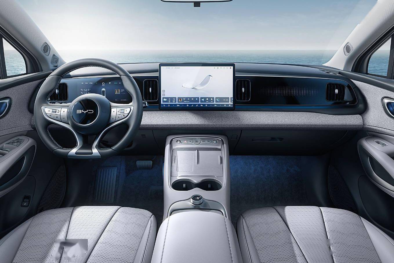 比亚迪海狮05 EV内饰曝光，配天神之眼C智驾，3月25日上市在即！_搜狐汽车_搜狐网