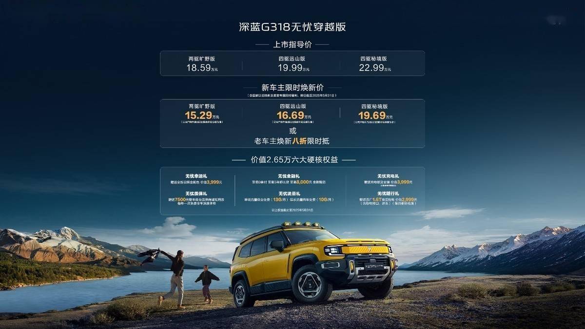 长安深蓝G318无忧穿越版上市，硬派SUV新标杆，15.29万起售！_搜狐汽车_搜狐网