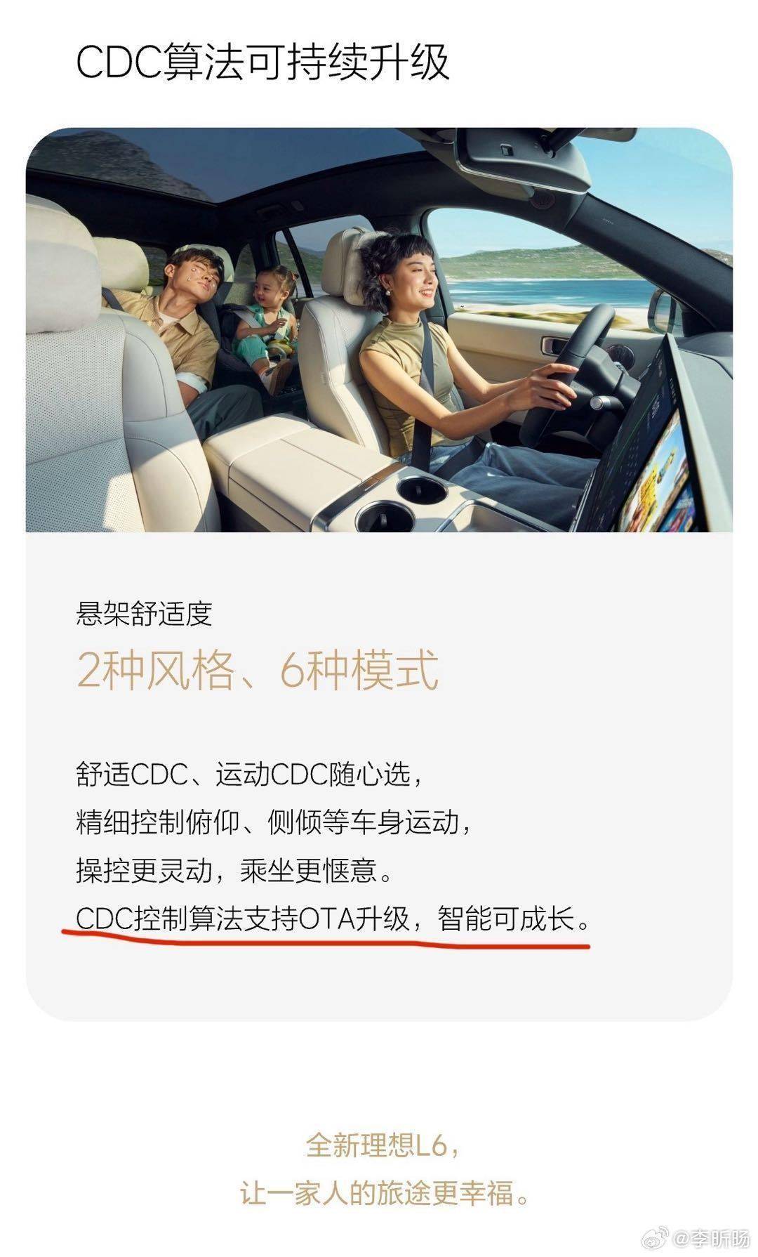 老款理想L6将OTA升级CDC减振器，悬架设定媲美智能焕新版_搜狐汽车_搜狐网