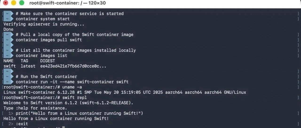苹果开源容器工具container已斩获1.5万star：原生Swift编写、轻松创建和运行Linux容器_镜像_Apple_管理